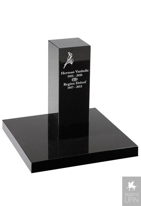 Beautiful Modern Cremation Urn Gravestone 'Column' | legendURN UK