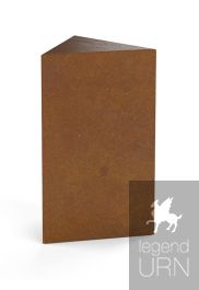 High quality corten steel Cremation ases Mini Urn 'Triangle' | legendURN UK
