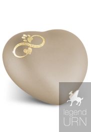Heart pet urn for ashes: hand-made ceramic | legendURN UK
