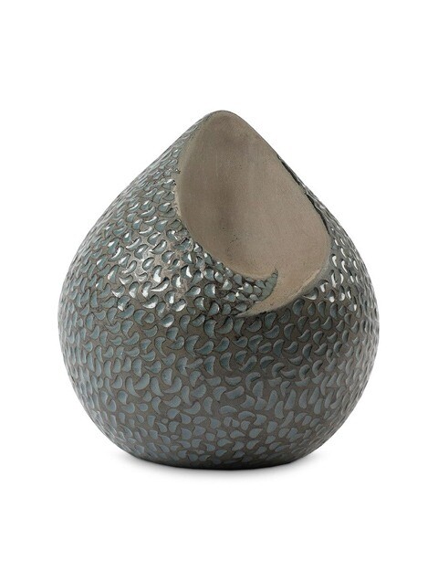 Handmade Ceramic Teardrop Urn 'Ohm' – Green | legendURN UK