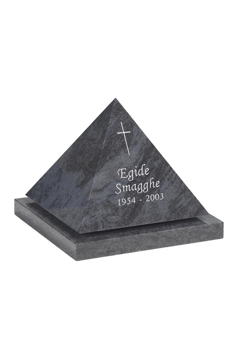Granite cremation urn gravestone 'Pyramid': built to endure | legendURN UK